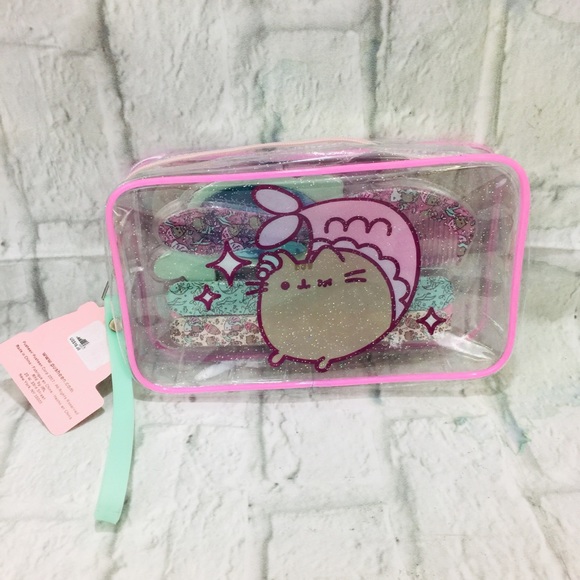 Pusheen | Bags | Pusheen Gift Set Mini Combmirror And Nail File | Poshmark